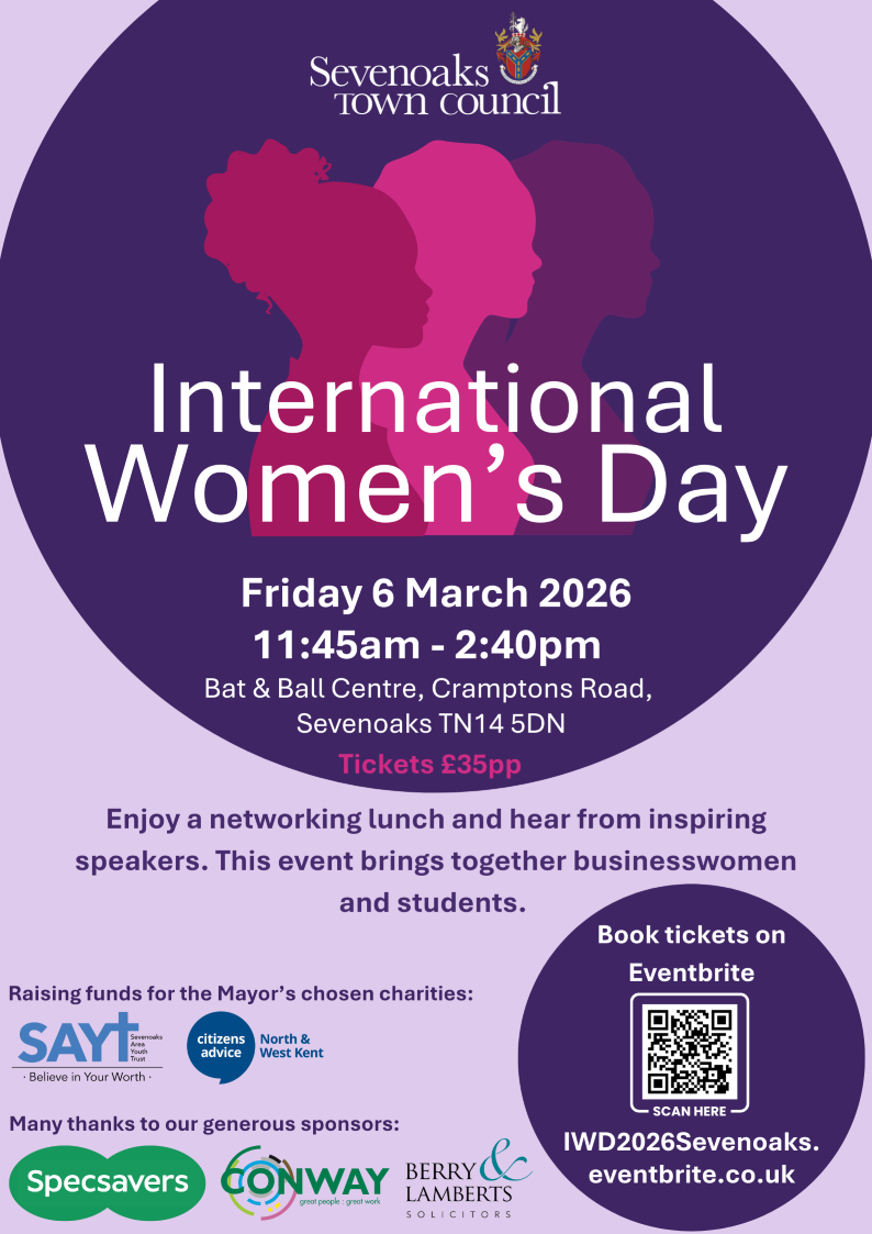 Sevenoaks Town Council to host International Women’s Day event for ...